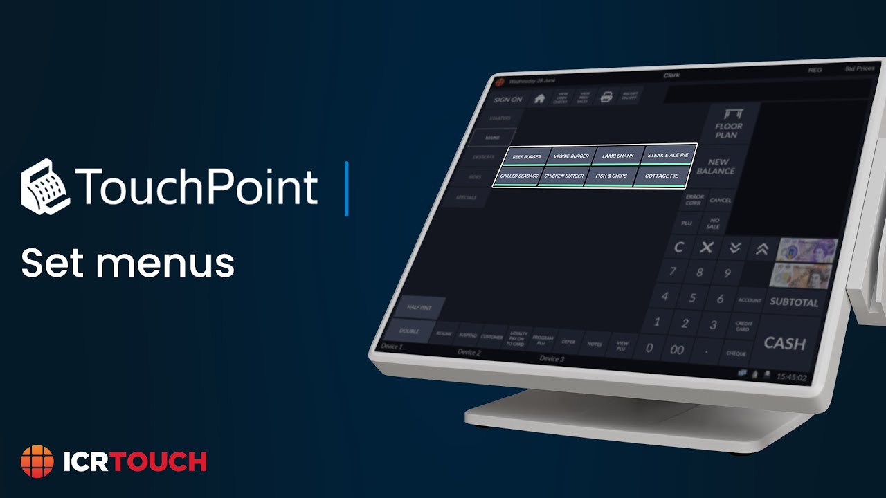 Touchpoint Set Menus Icrtouch Youtube