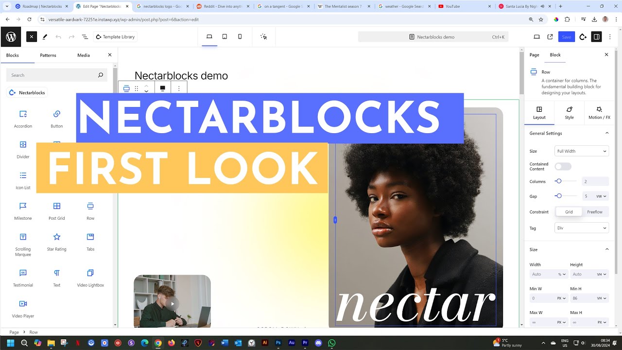 Nectarblocks For Wordpress Gutenberg Editor Theme First Look Youtube