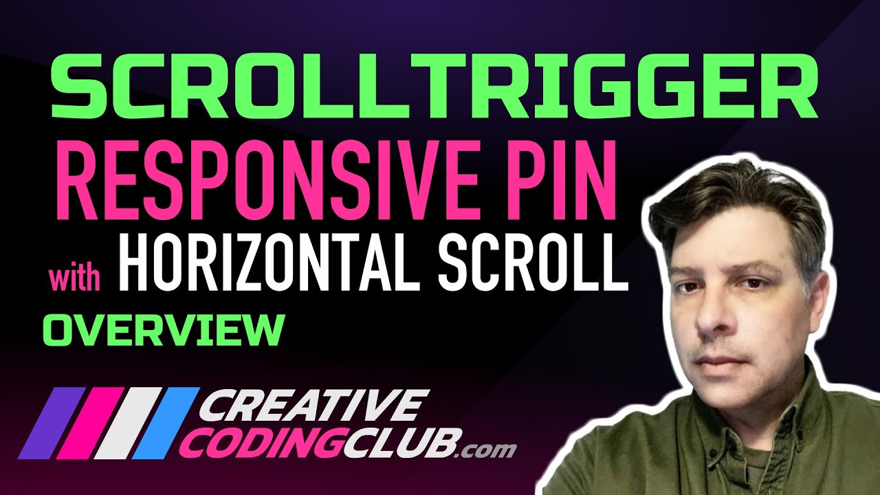 Scrolltrigger Responsive Pin With Horizontal Scroll Gsap Youtube
