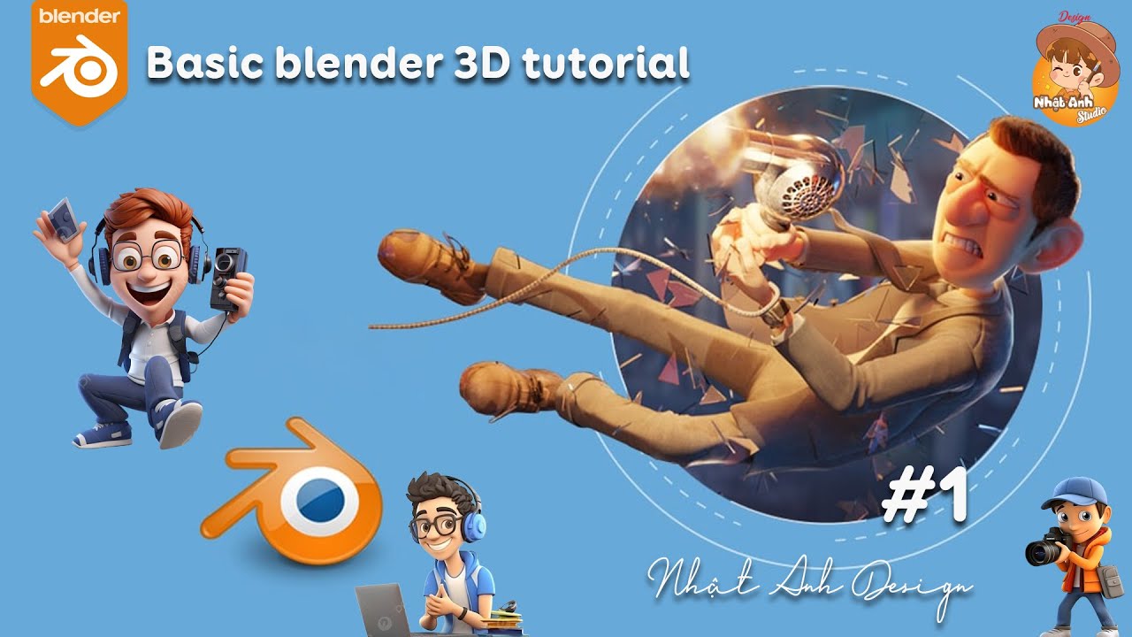 Basic Blender 3d Tutorial Blender Nhật Anh Design Youtube