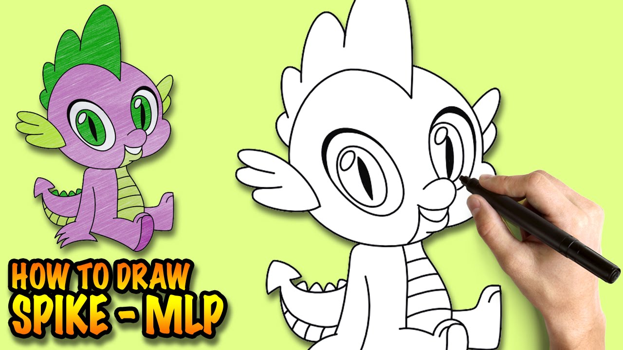 How To Draw Spike From My Little Pony