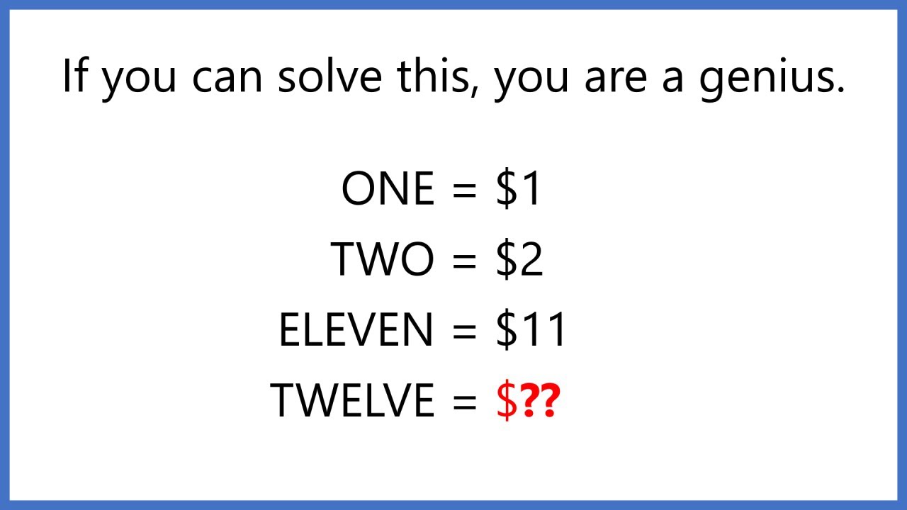 Easiest Math Problem Ever