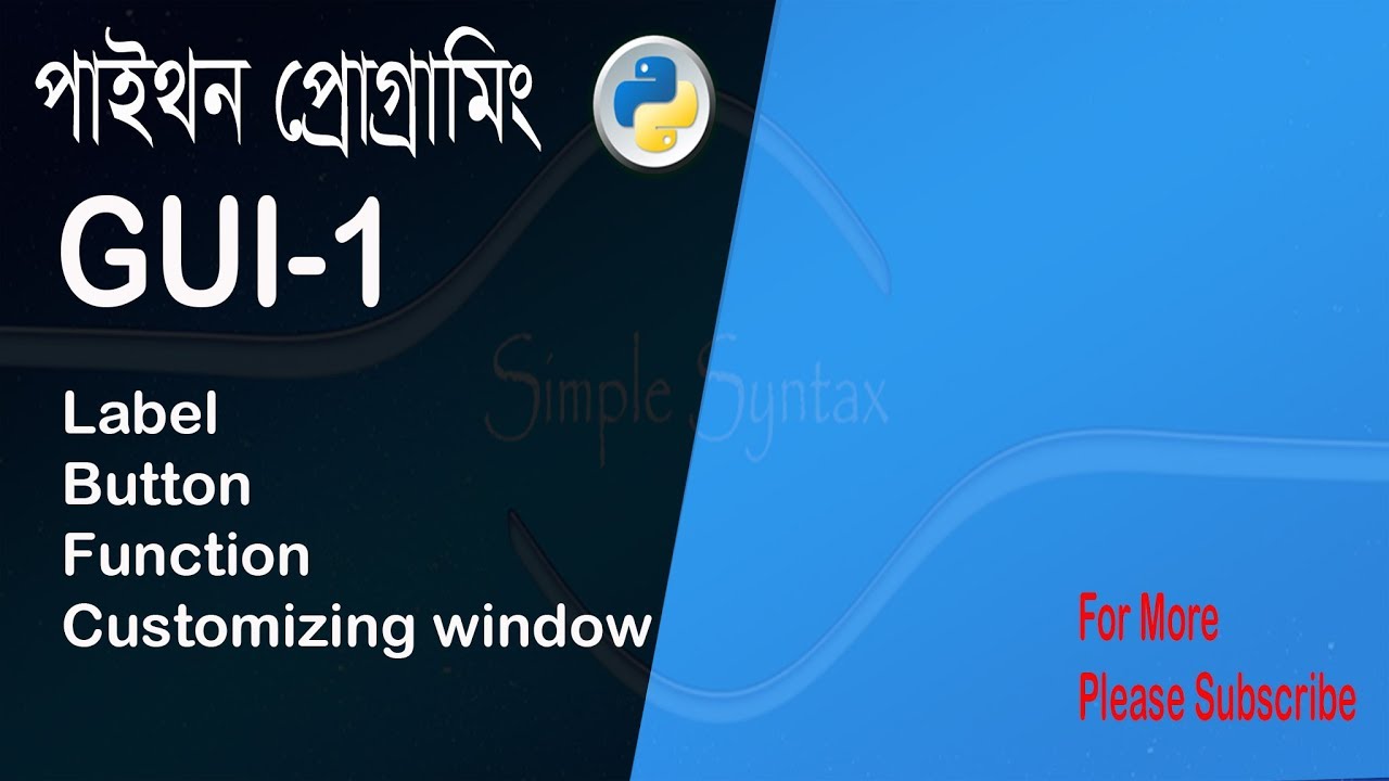How To Create Button Label In Python Gui 01 Youtube