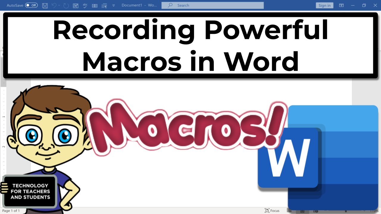 Recording Powerful Macros In Microsoft Word Youtube
