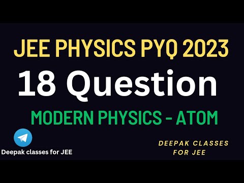 Jee Main Pyq2023 Jee Modern Physics Pyq Jee Atom 2023 Pyq