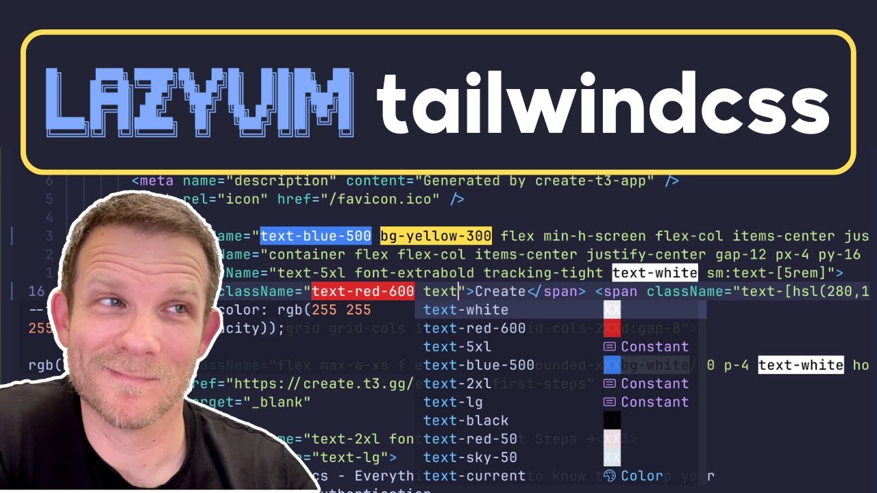 Lazyvim Tailwind Css Support Youtube