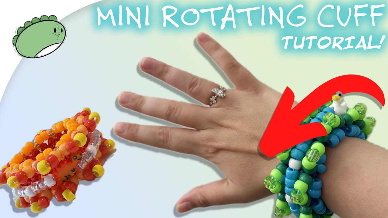 Mini Rotating Kandi Cuff Tutorial Youtube