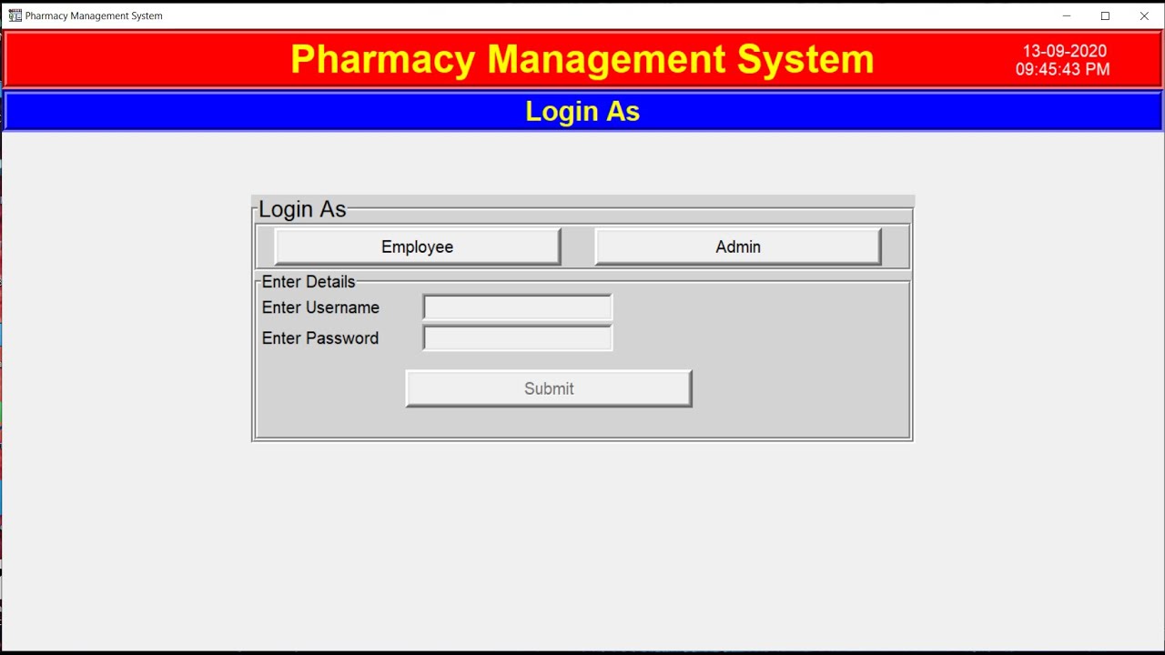 Pharmacy Management System Advanced With Database Part 1 Python