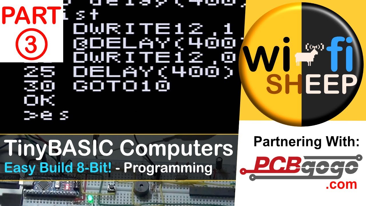 Tinybasic Computers Easy Build 8 Bit Pt3 Programming Youtube