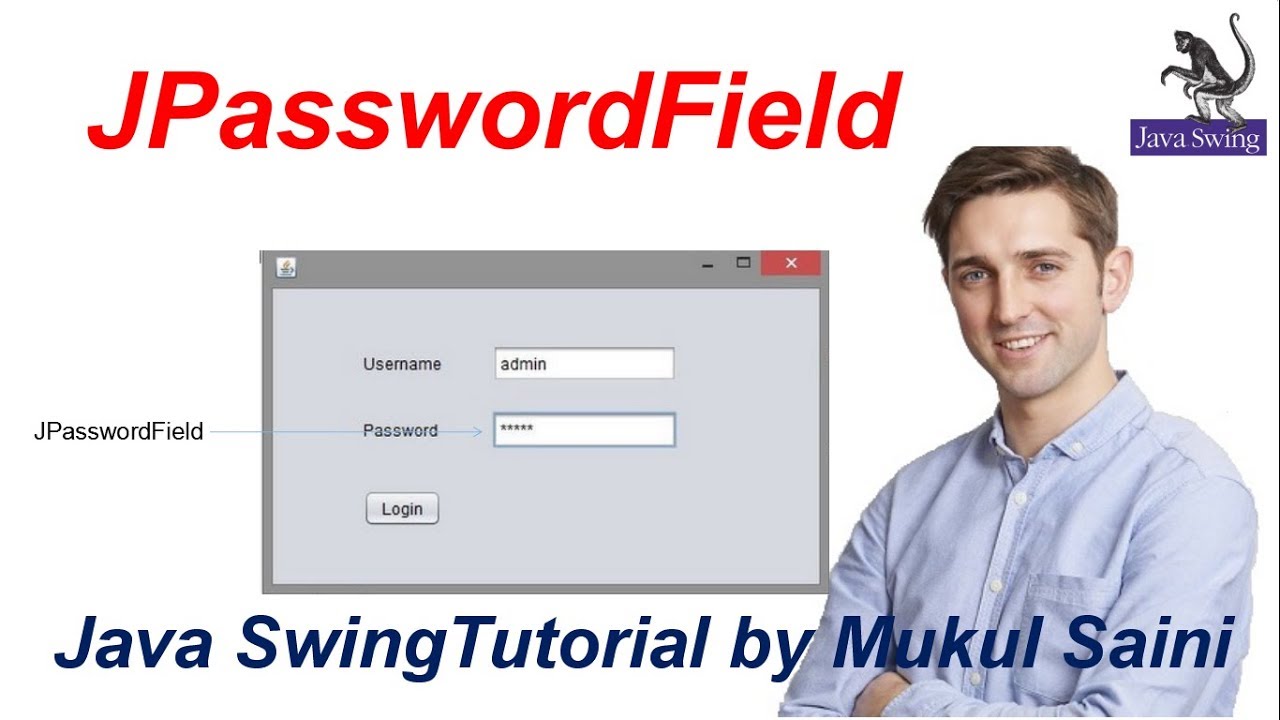 4 Java Swing Tutorial Jpasswordfield In Java Swing Youtube