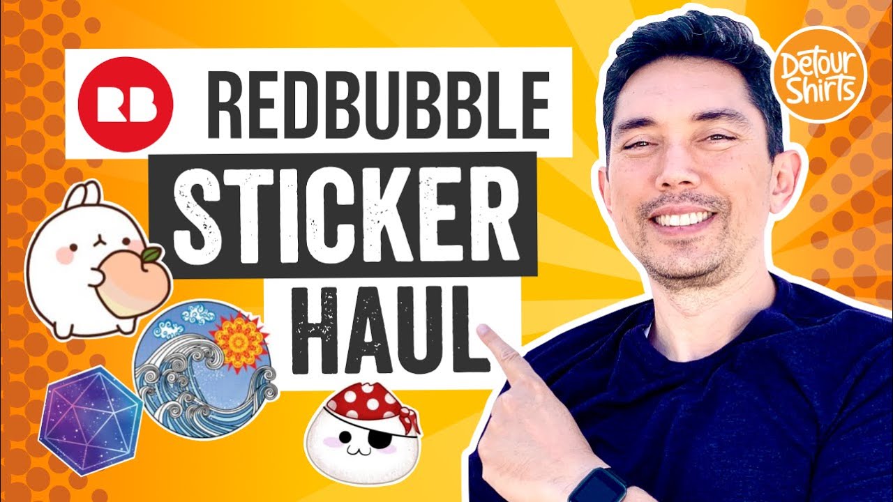Redbubble Sticker Haul рџ ґ I Spent 50 And Bought Stickers From My