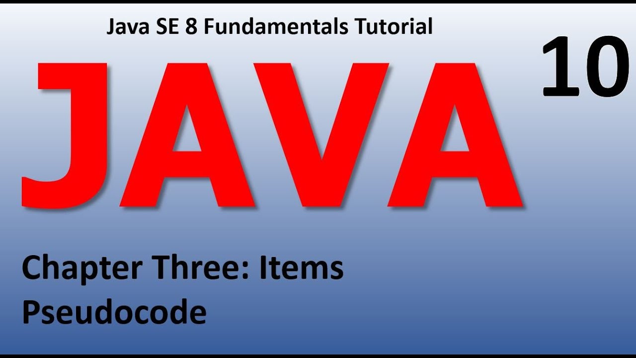 Java Pseudo Code Epi 10 Youtube