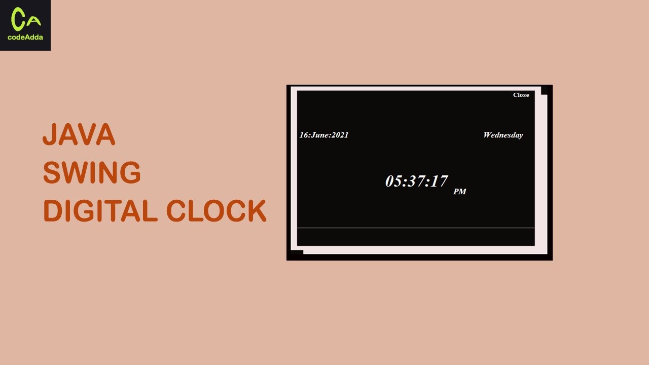 Java Digital Clock Example At Julia Kromer Blog