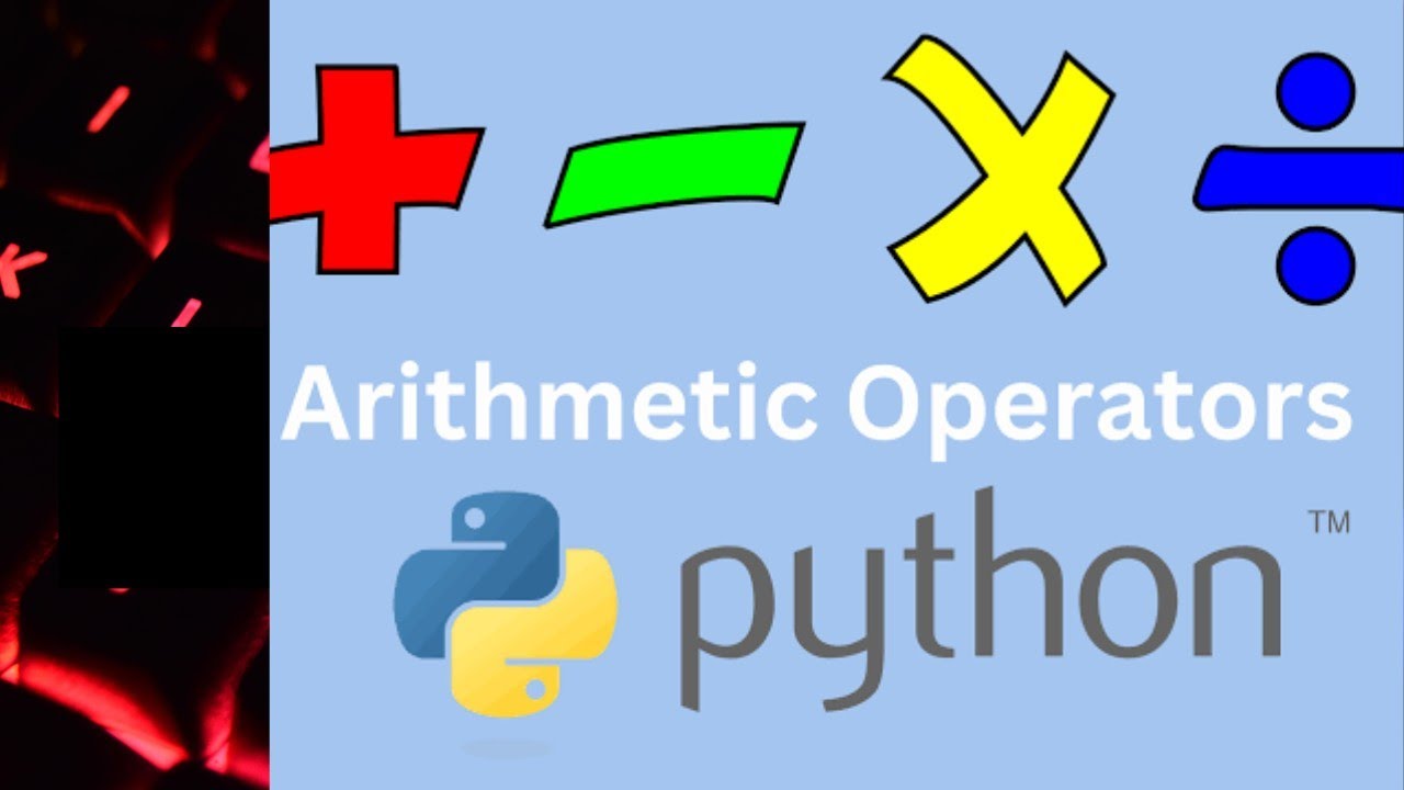 Arithmetic Operators In Python Youtube