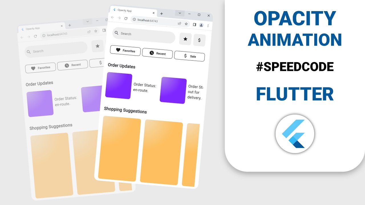 Opacity Animation Flutter Tutorial Animatedopacity Widget Fade In