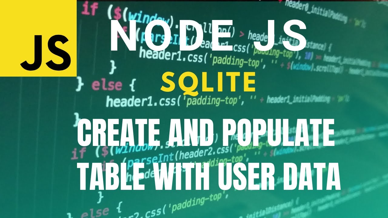 How To Create And Populate A Sqlite Users Table With Real User Data In