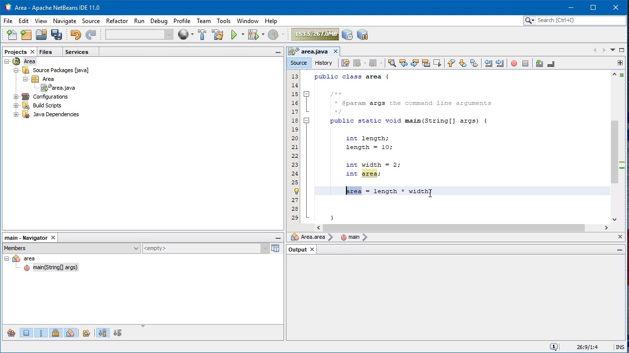 Netbeans Variables And Data Types Youtube