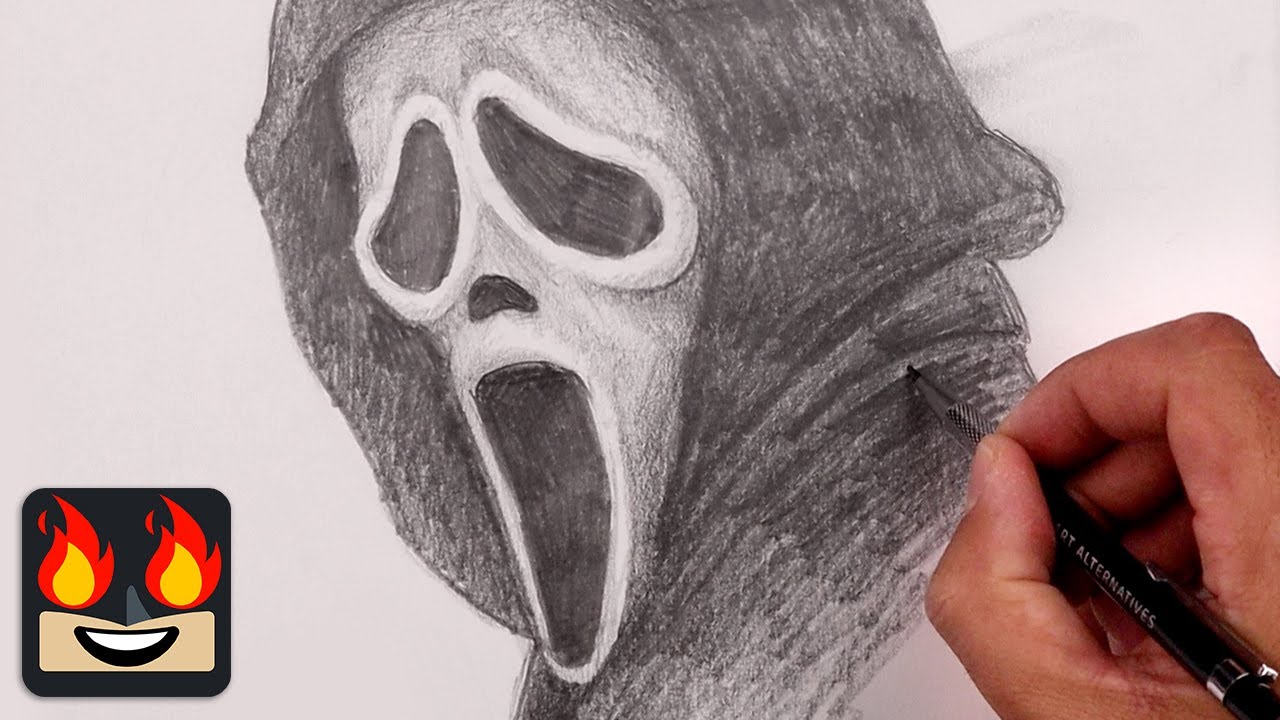 How To Draw Ghostface