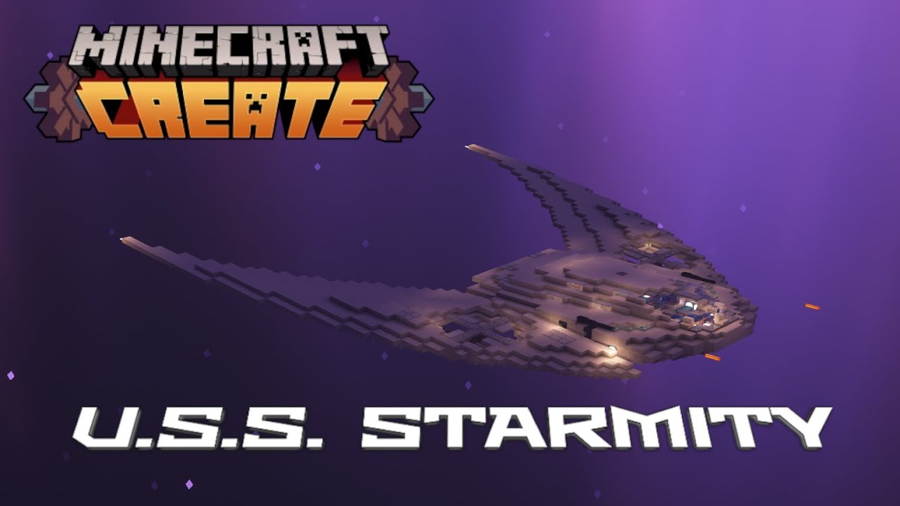 U S S Starmity Spaceship In Create Create Mod Custom Spaceship Youtube