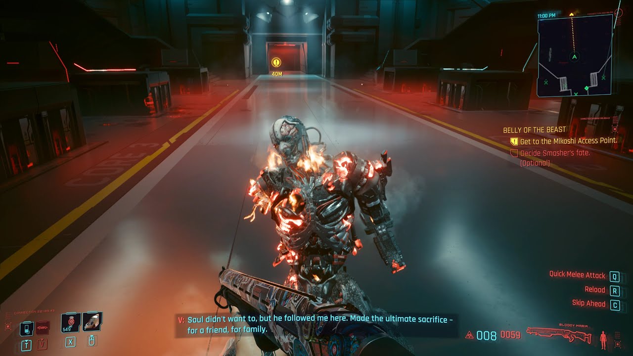 Cyberpunk 2077 Adam Smasher Final Boss Fight Youtube