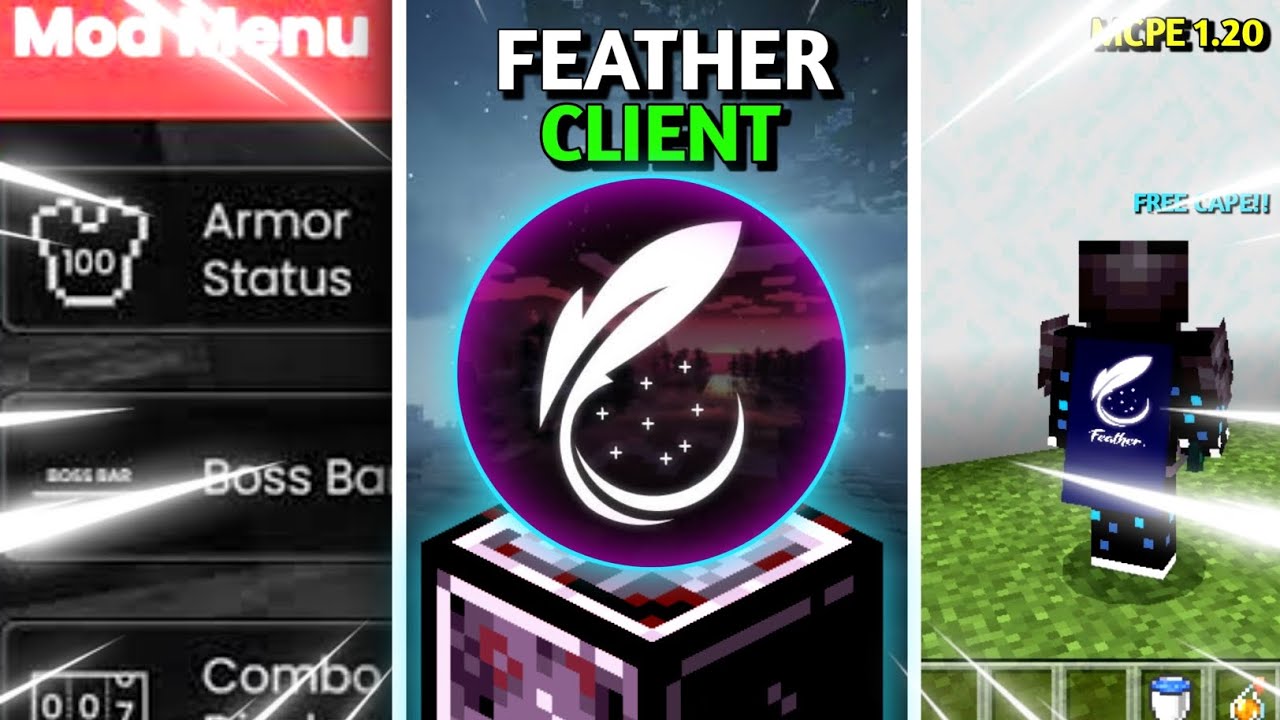 Feather Client For Mcpe 1 20 Minecraft Feather Client For Pocket