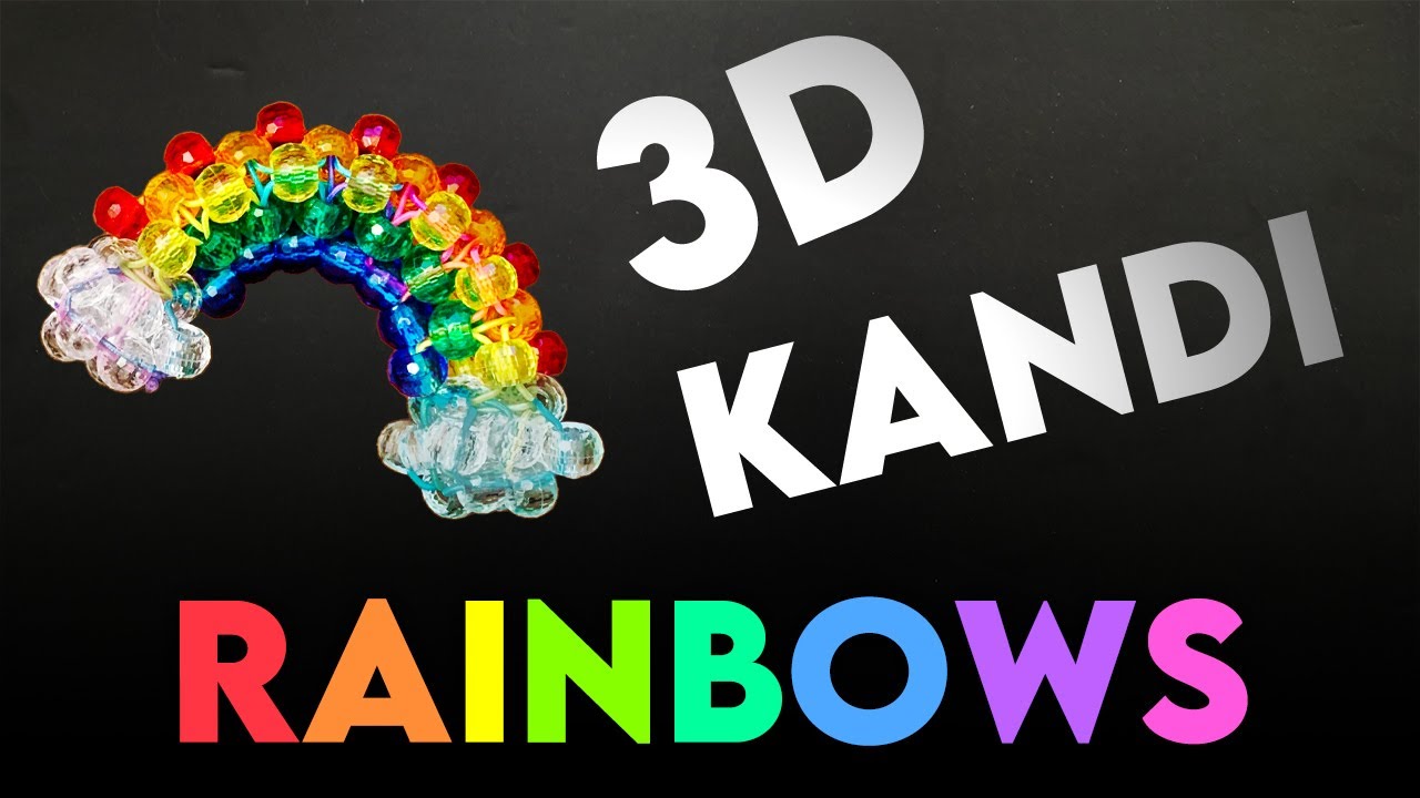 3d Kandi Rainbow Two Ways Intermediate Kandi Tutorial Youtube