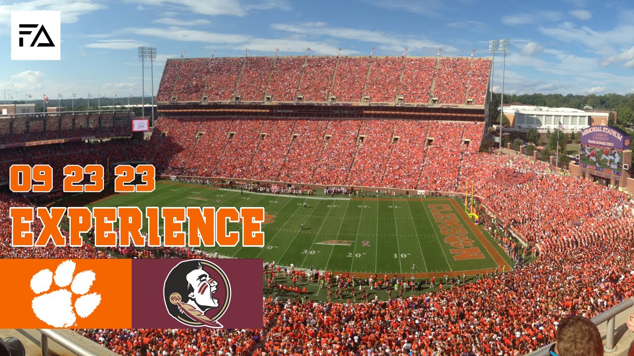 Clemson Football Experience Vs Florida State 2023 Live Crowd
