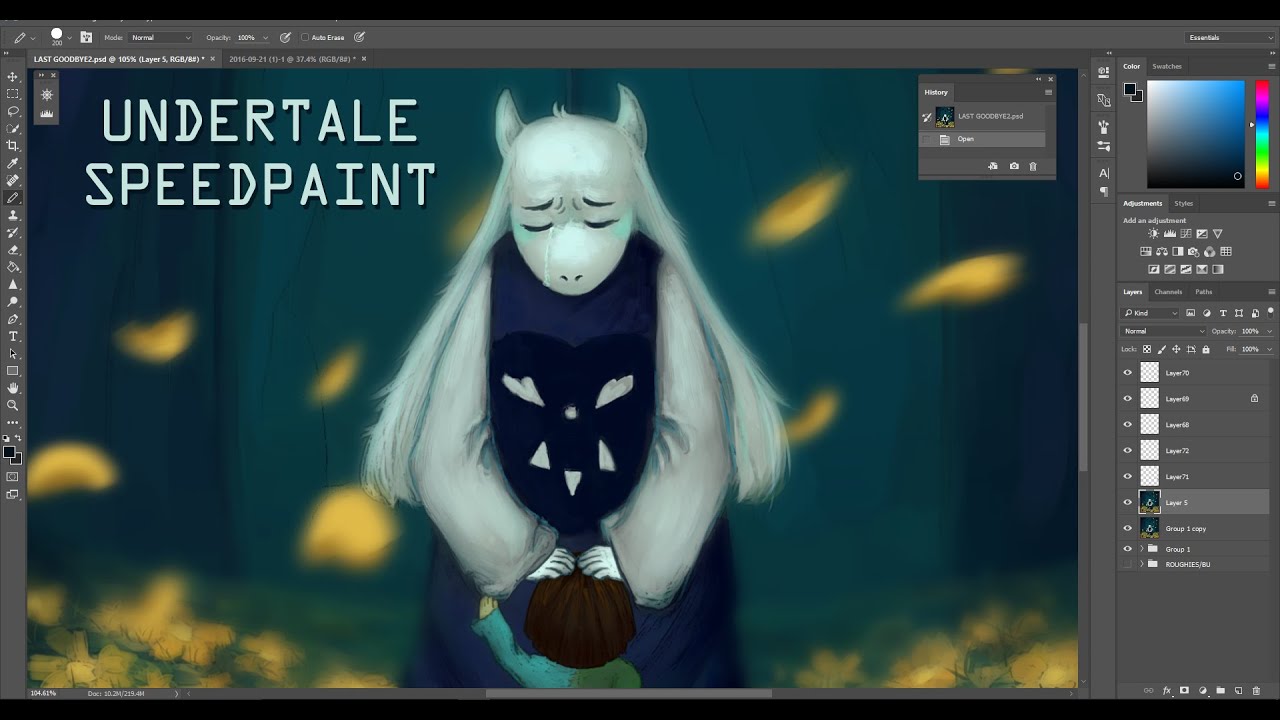 Speedpaint Undertale Toriel Last Goodbye Youtube