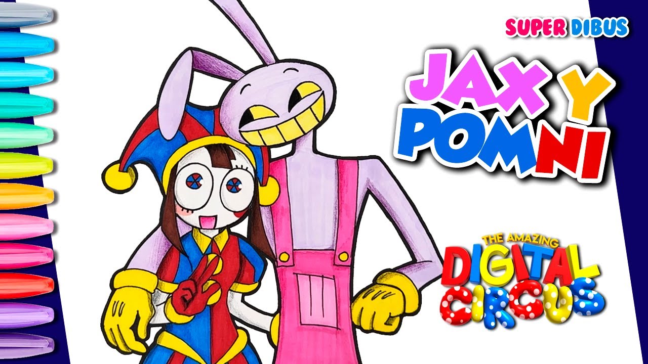 Como Dibujar A Jax Y Pomni Juntos De The Amazing Digital Circus Youtube