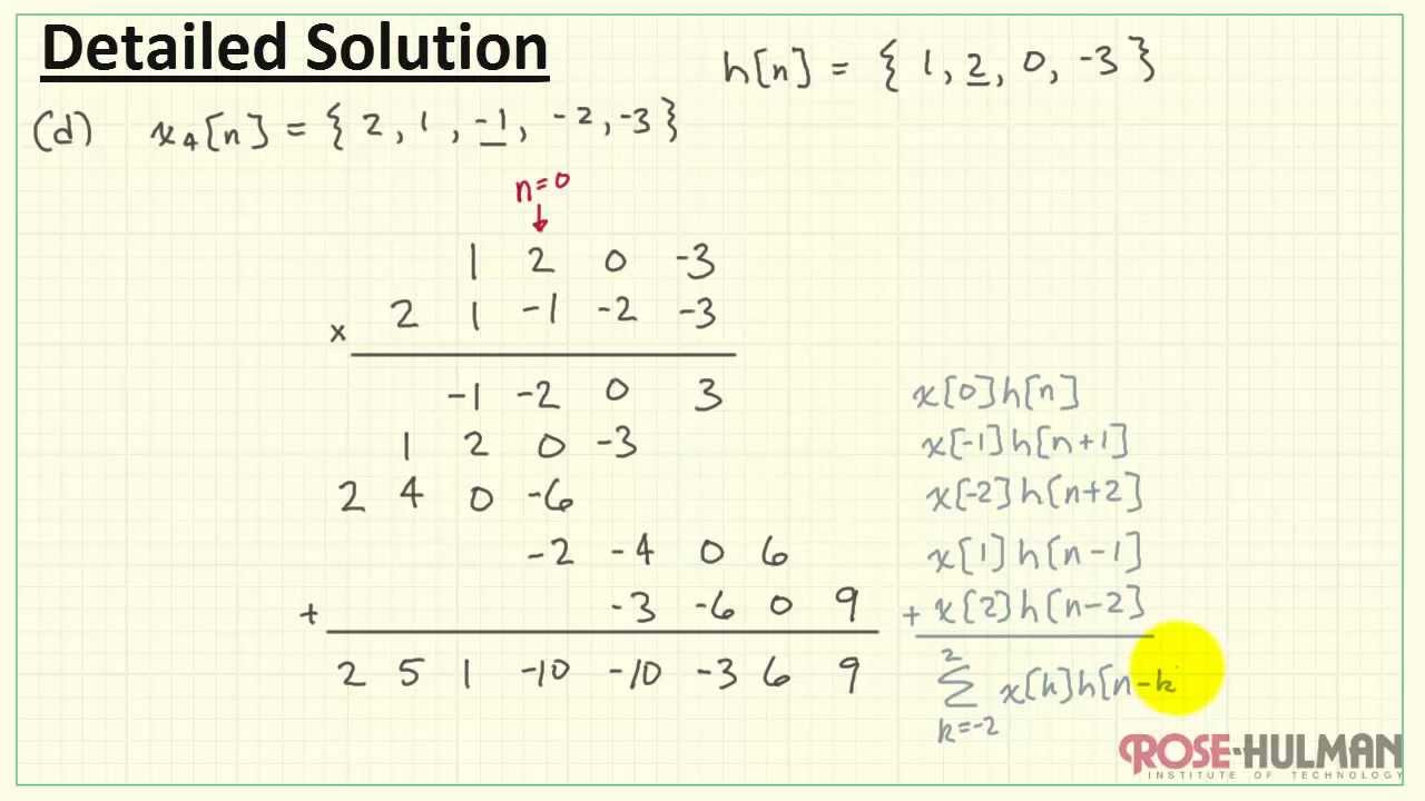 Convolution Example 1 Youtube