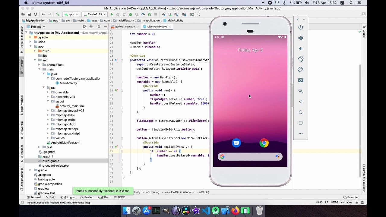 Using Flip Digit Library In Android Studio Youtube