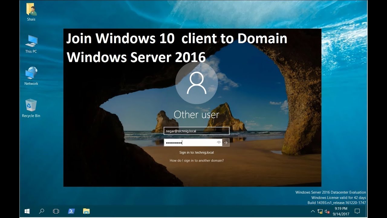 Join Windows Server 2016 To An Active Directory Domain