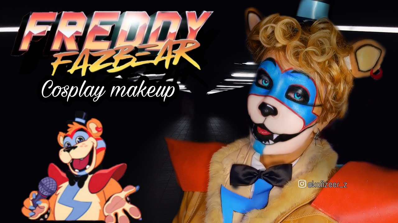 Glamrock Freddy тшж Cosplay Makeup Tutorial тфг Kaiizeerz Youtube