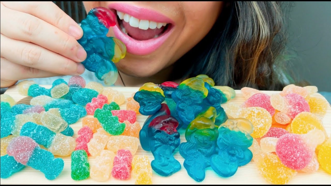 Exclusive From France Haribo Candy Smurfs Orangina Gummybears