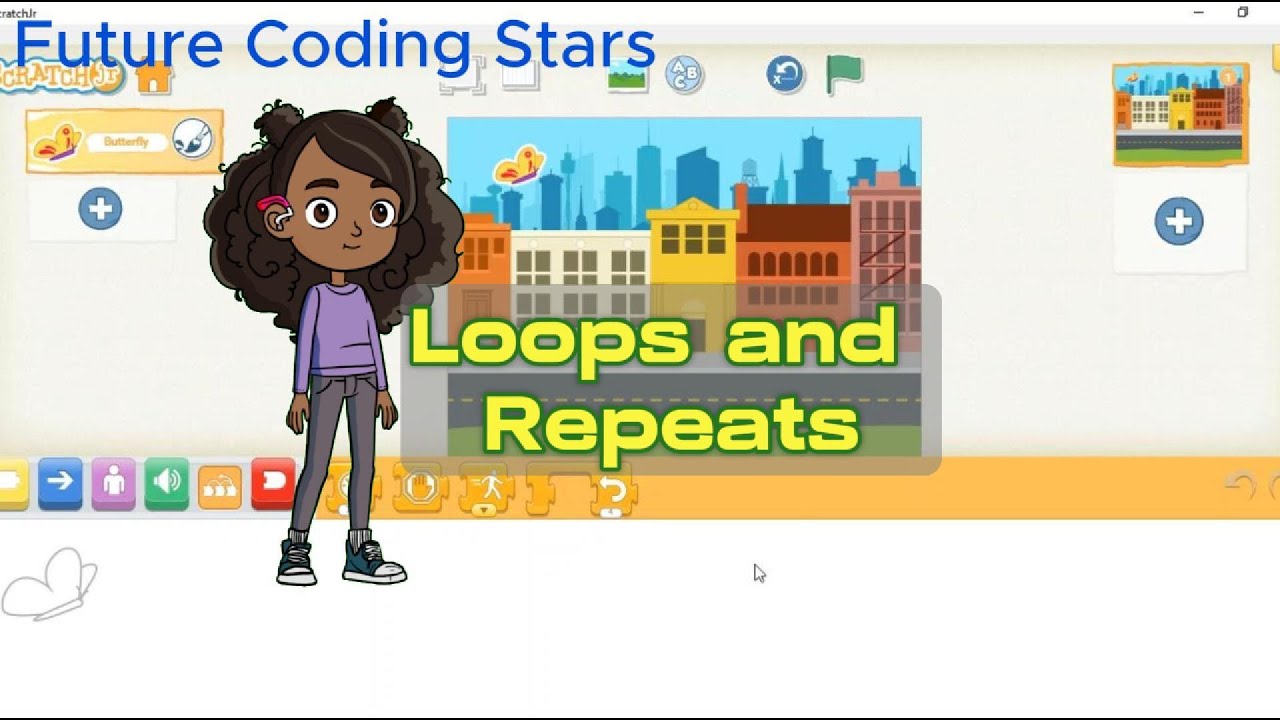 7 Scratchjr Tutorial Create Repeating Animations With Loops