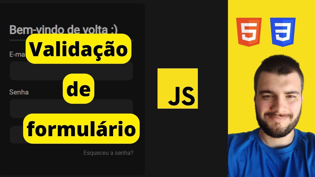 Validação De Formulário Com Javascript Youtube