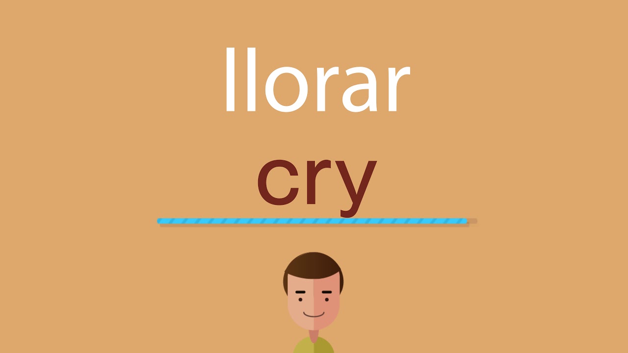 Cómo Se Dice Llorar En Inglés Youtube