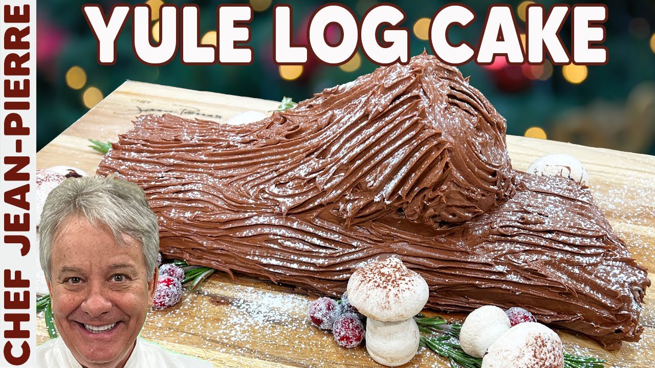 A Traditional Christmas Dessert Buche De Noel Chef Jean Pierre Youtube