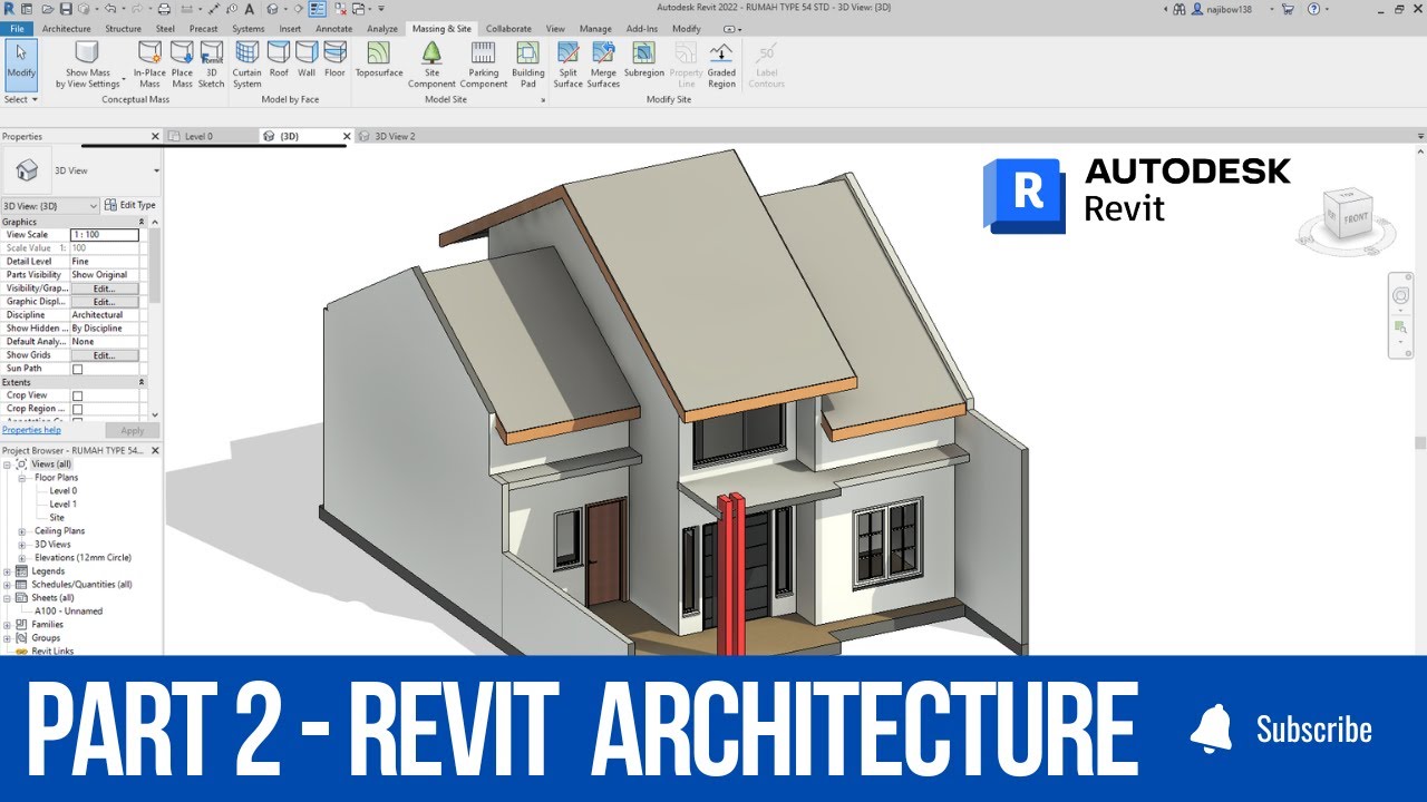 Revit Architecture Untuk Pemula Part 2 Revit Revitarchitecture