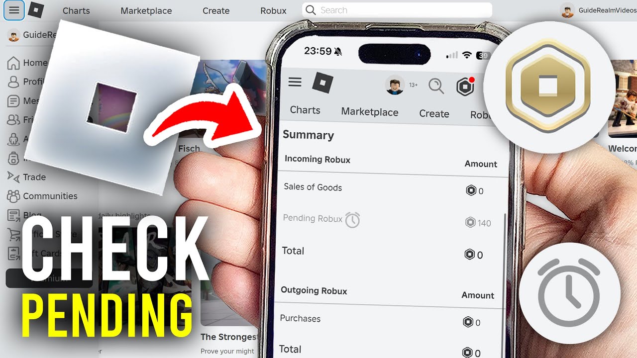 How To Check Pending Robux On Mobile Full Guide Youtube