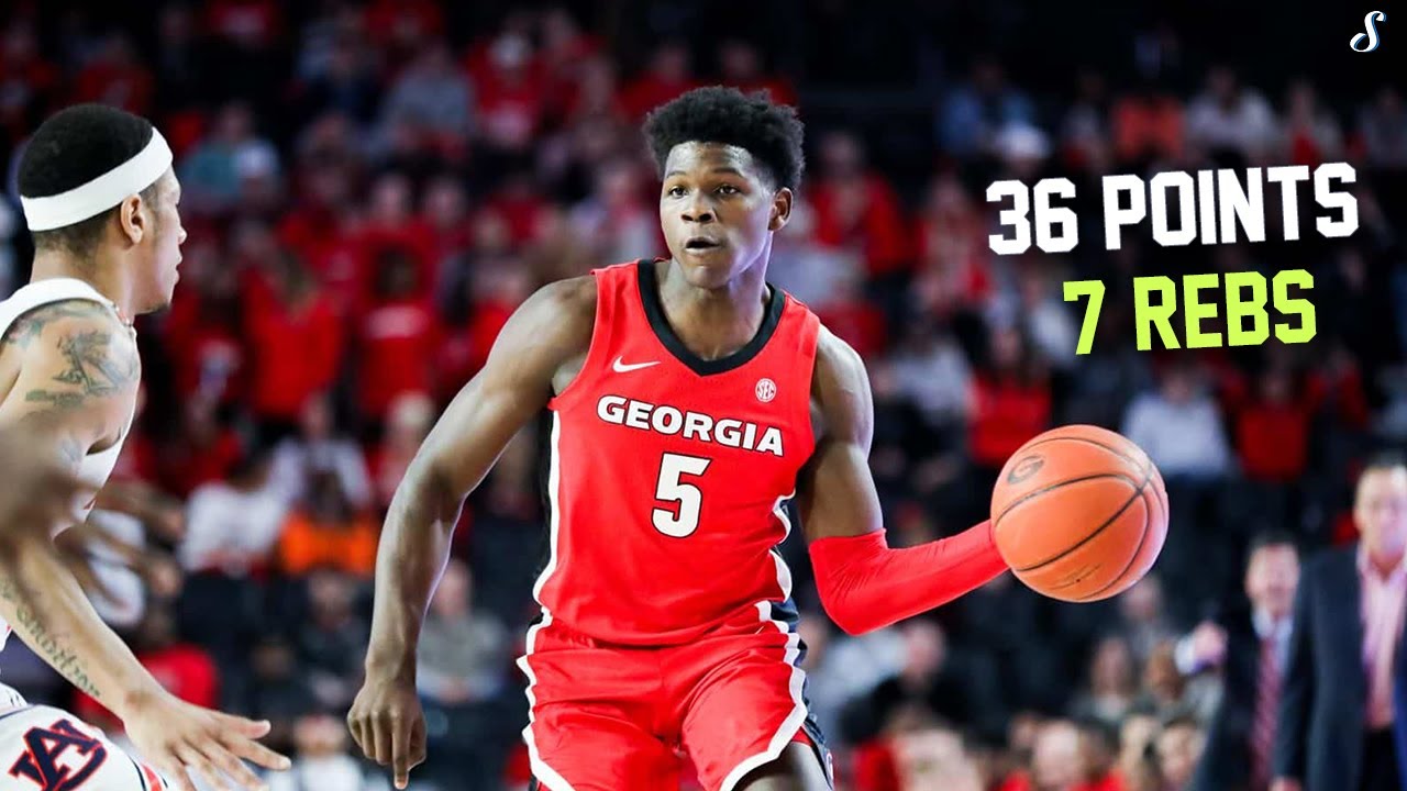 Anthony Edwards Full Highlights 2 26 20 Uga Vs South Carolina 36 Pts