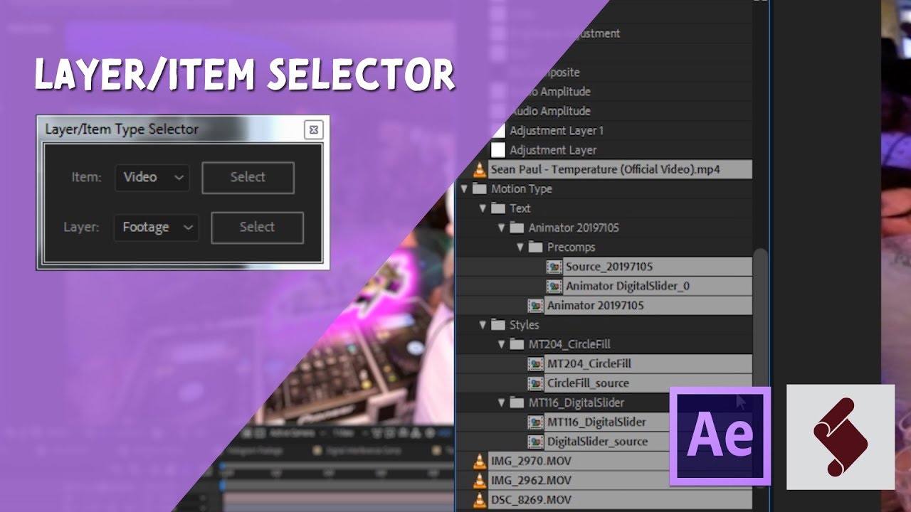 After Effects Scripting Tutorial Layer Item Selector Youtube