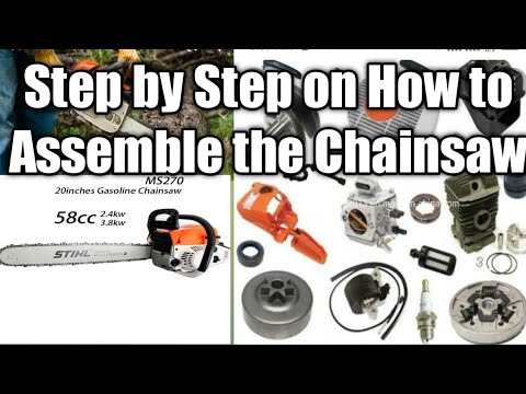 Step By Step On How To Assemble The Chainsaw Youtube