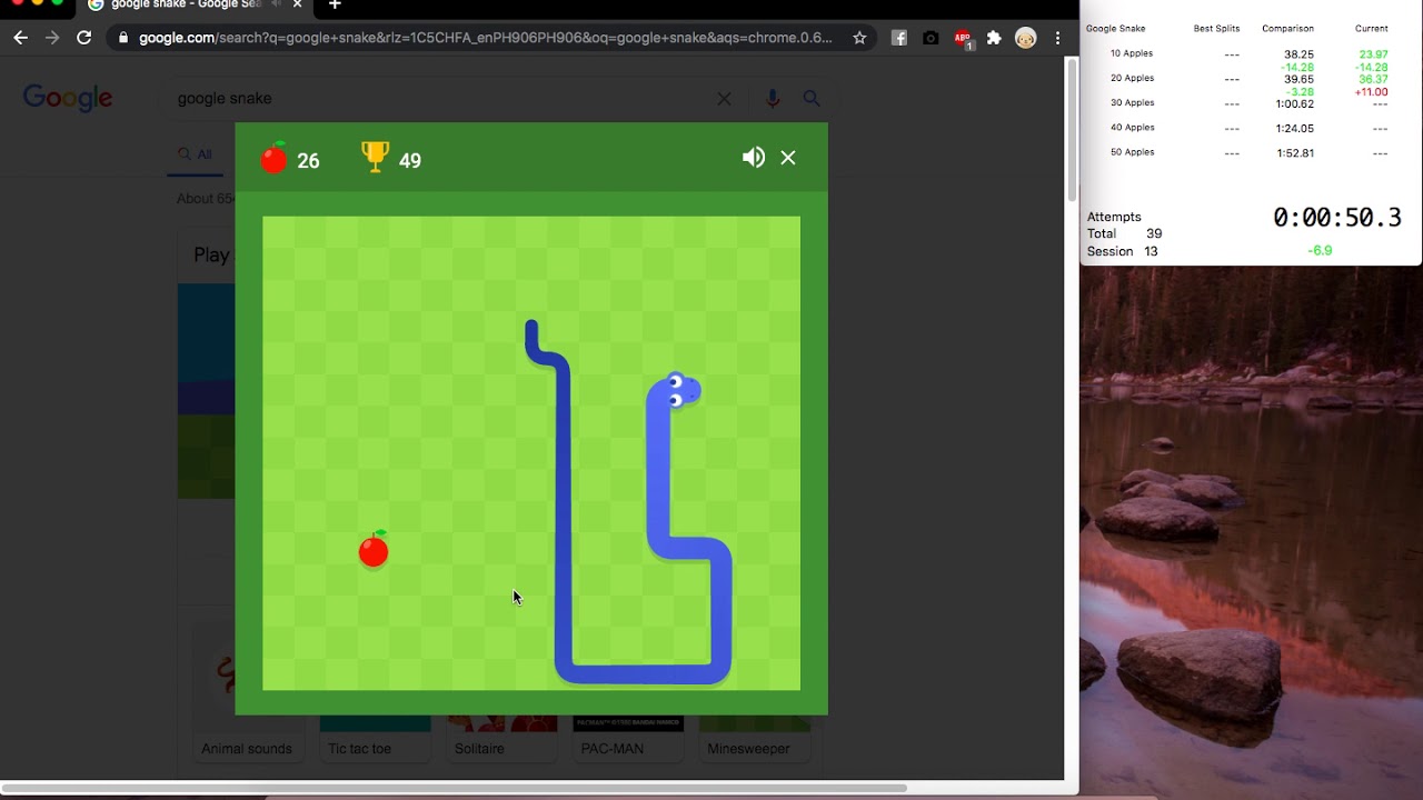 Google Snake Speedrun Persnal Best Yet Youtube
