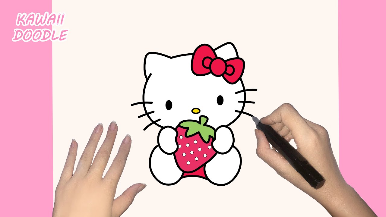 рџњёhow To Draw Cute Hello Kitty Strawberry рџќ рџћђ Step By Step Kawaii