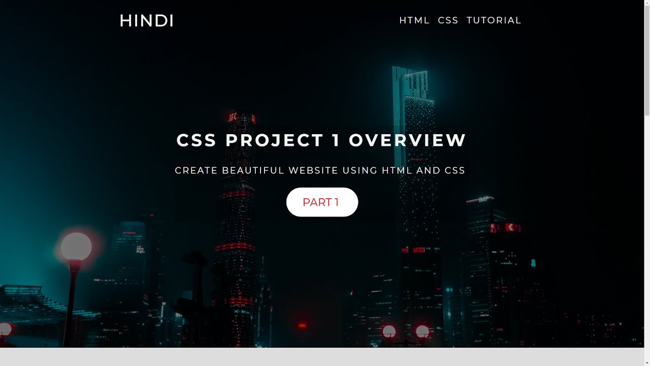 Css Project 1 Overview Youtube