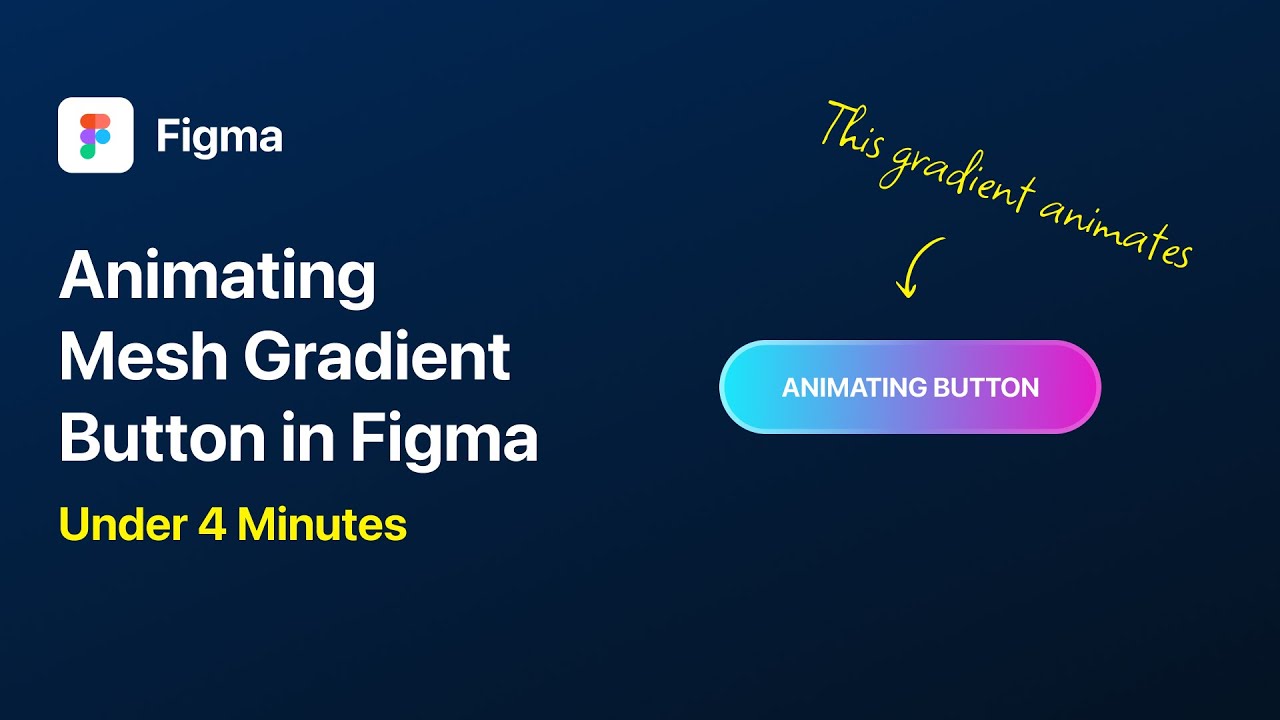 Animated Mesh Gradient Button In Figma Youtube