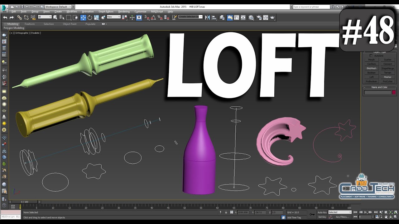 48 Loft Compound Object In 3ds Max 3ds Max Full Tutorials In
