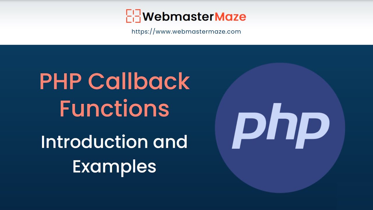 Php Callback Functions Youtube
