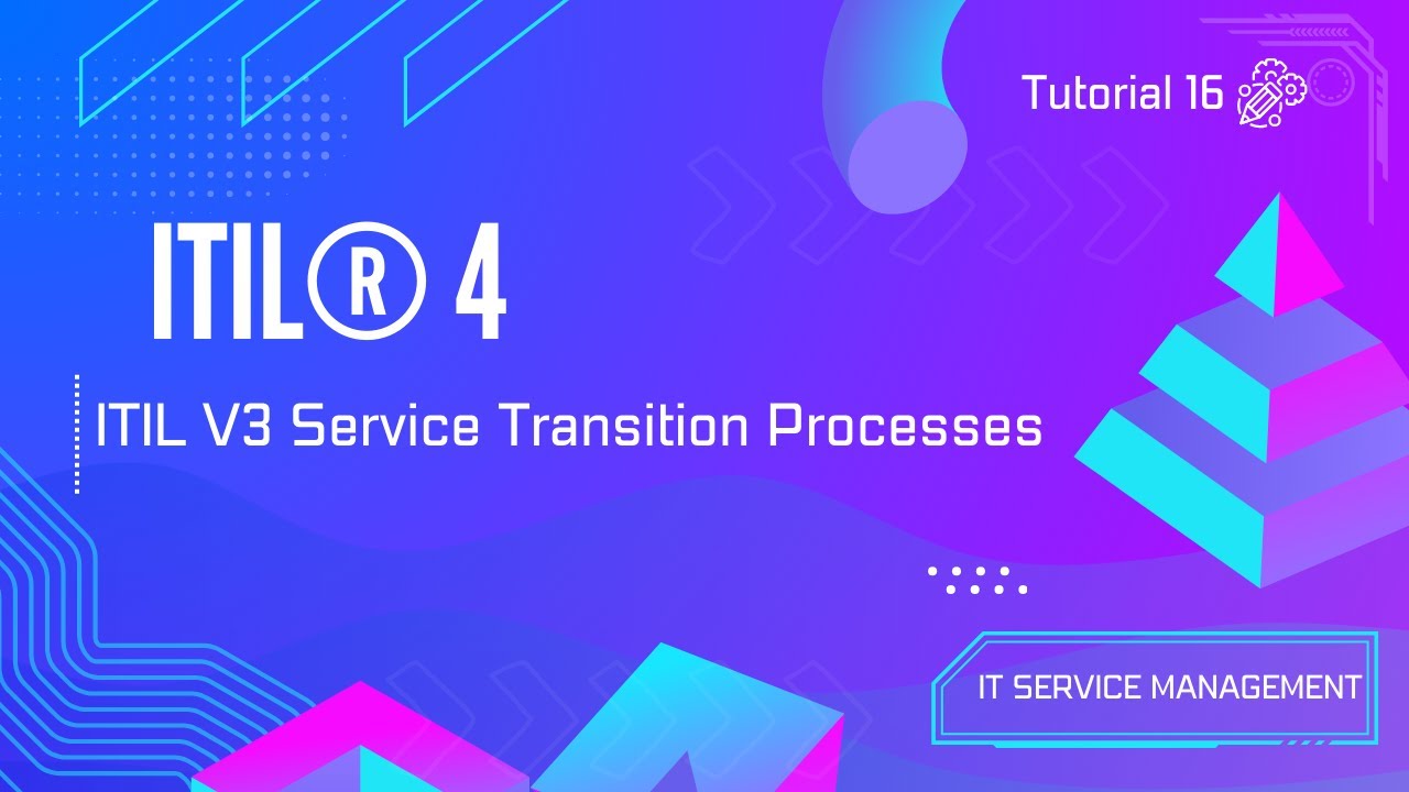 Tutorial 16 Itil Version 3 Service Transition Processes Itil 4